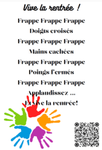 Chansons et comptines : la rentrée – Teacherpirouette